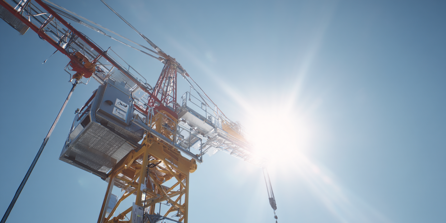 First tower crane with its own power generation in operation in Baden ...